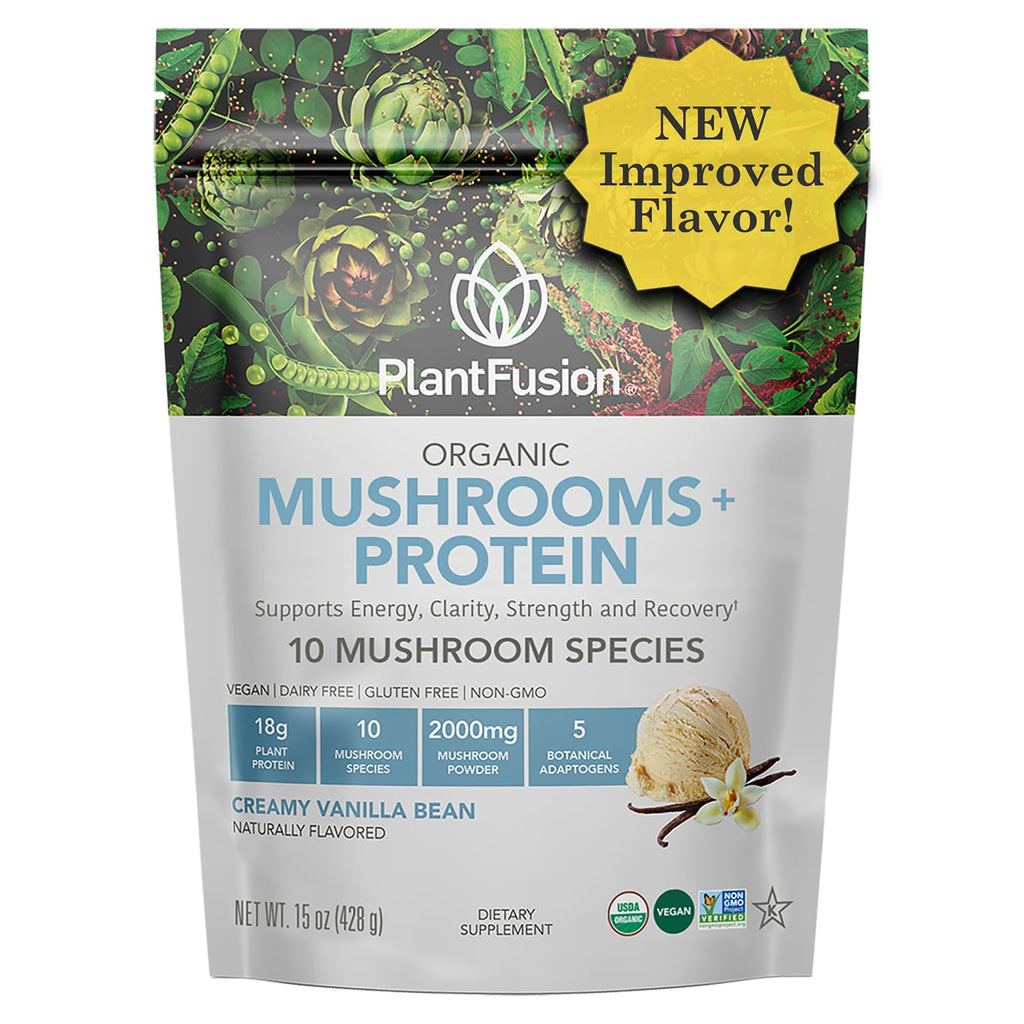 vegan protein powder with mushrooms