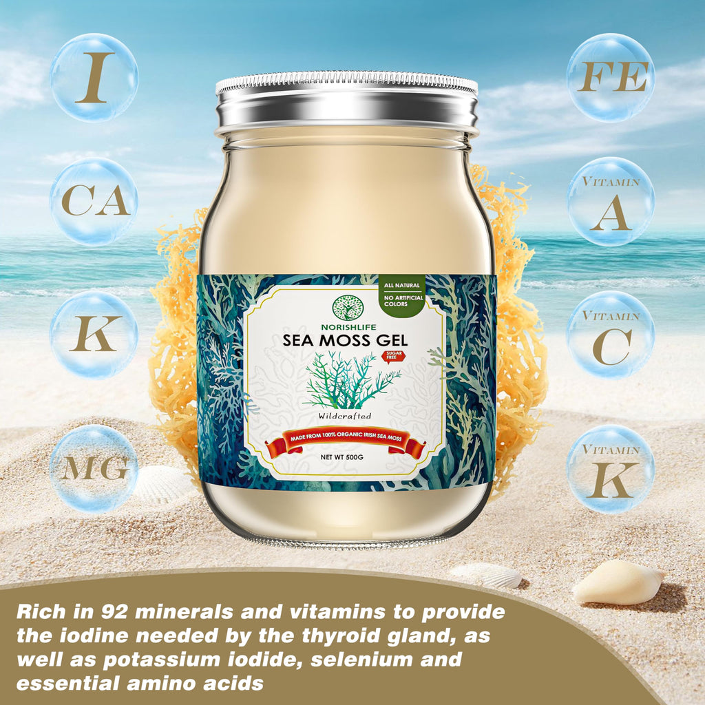 vegan protein-rich sea moss gel