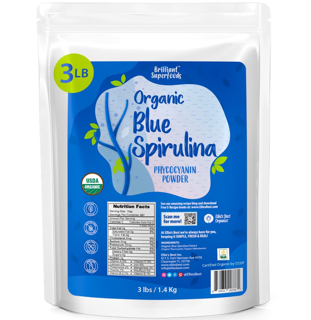 vegan protein source blue spirulina