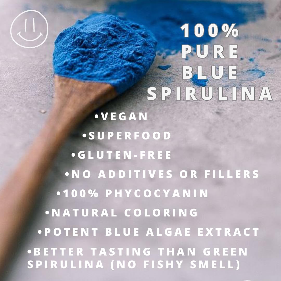 vegan protein source blue spirulina