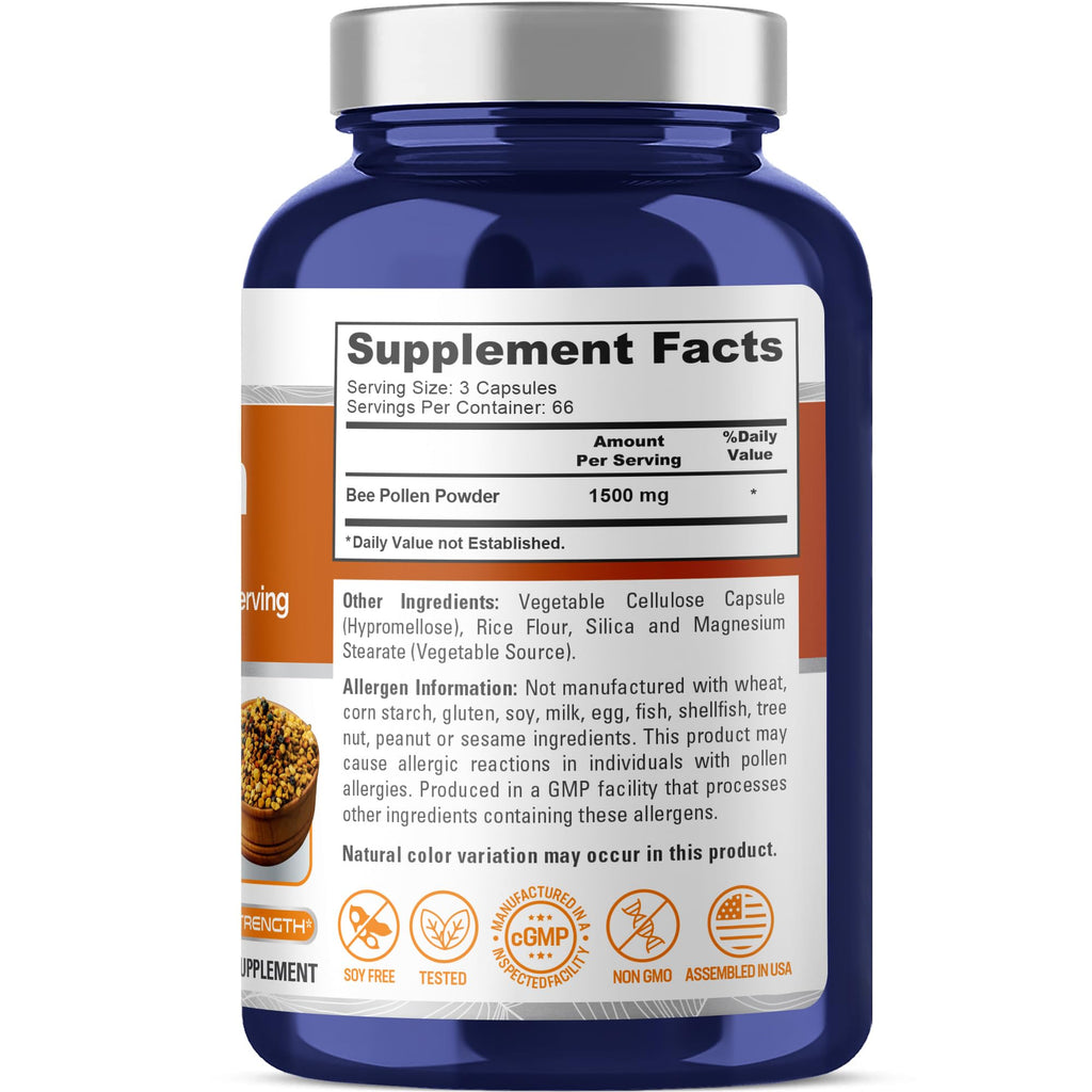 Vegan protein source from bee pollen