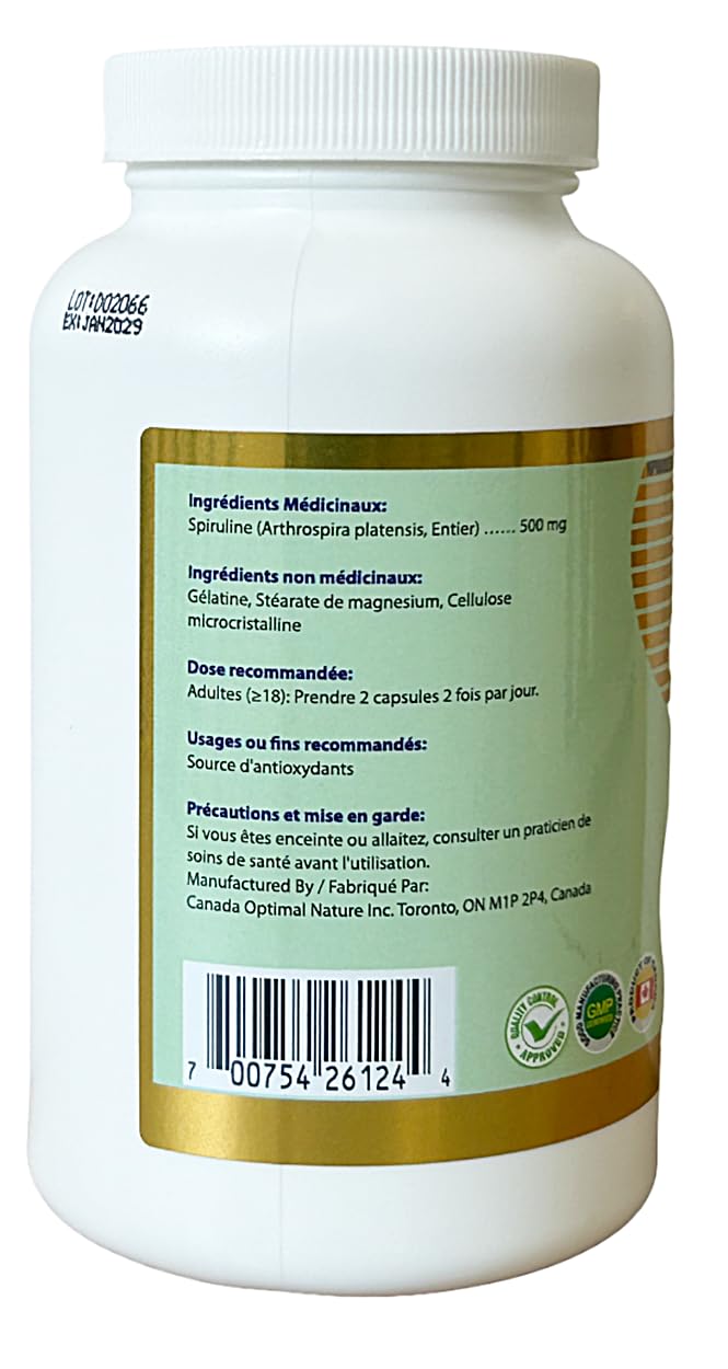 vegan protein source spirulina capsules