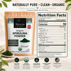 Vegan protein source spirulina powder