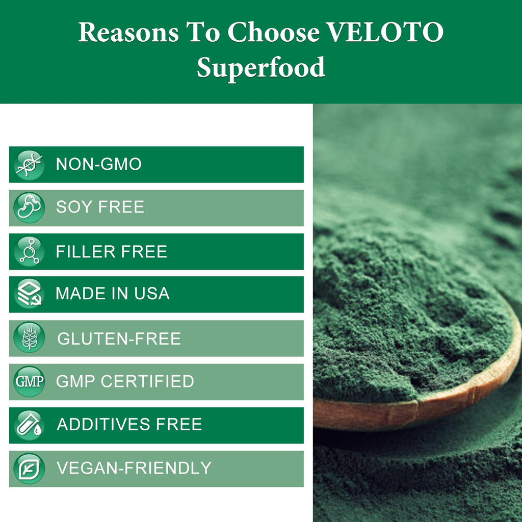 vegan protein source VELOTO spirulina