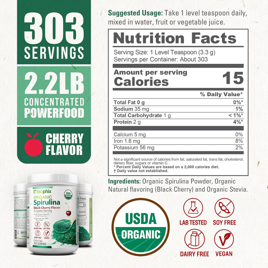 vegan protein spirulina powder