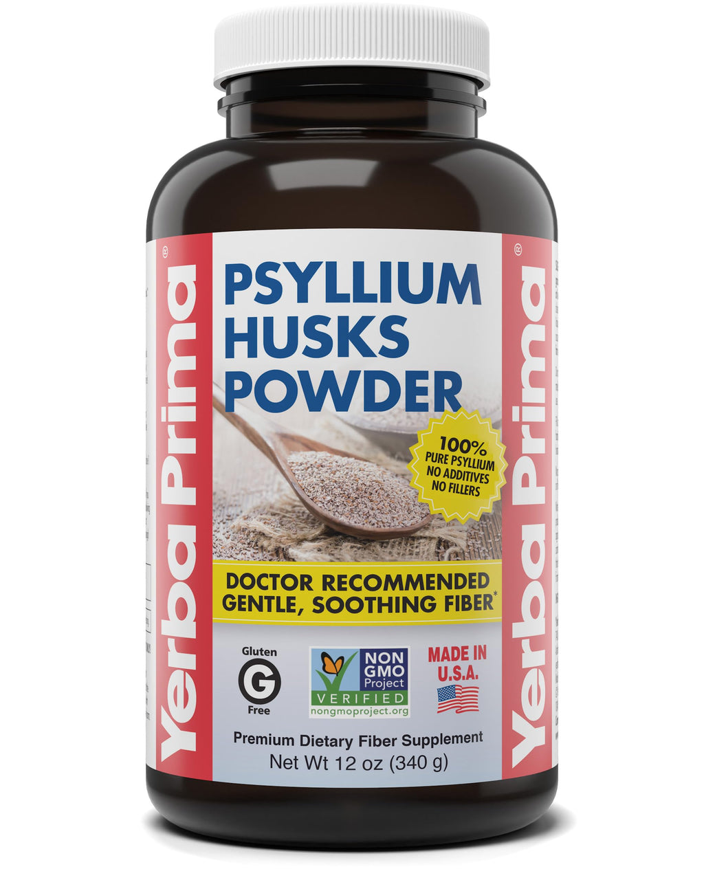 Vegan psyllium fiber supplement for digestion