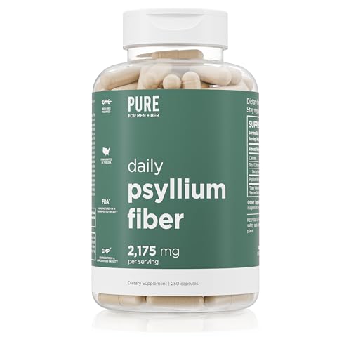Vegan psyllium husk capsules for health