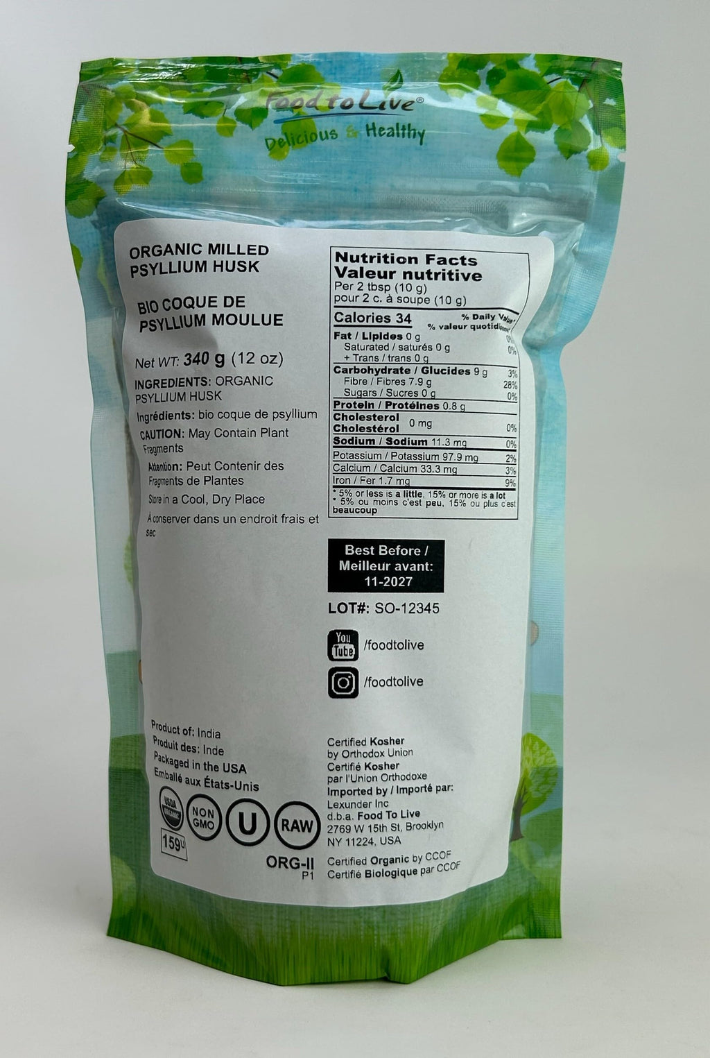 vegan psyllium husk for digestion