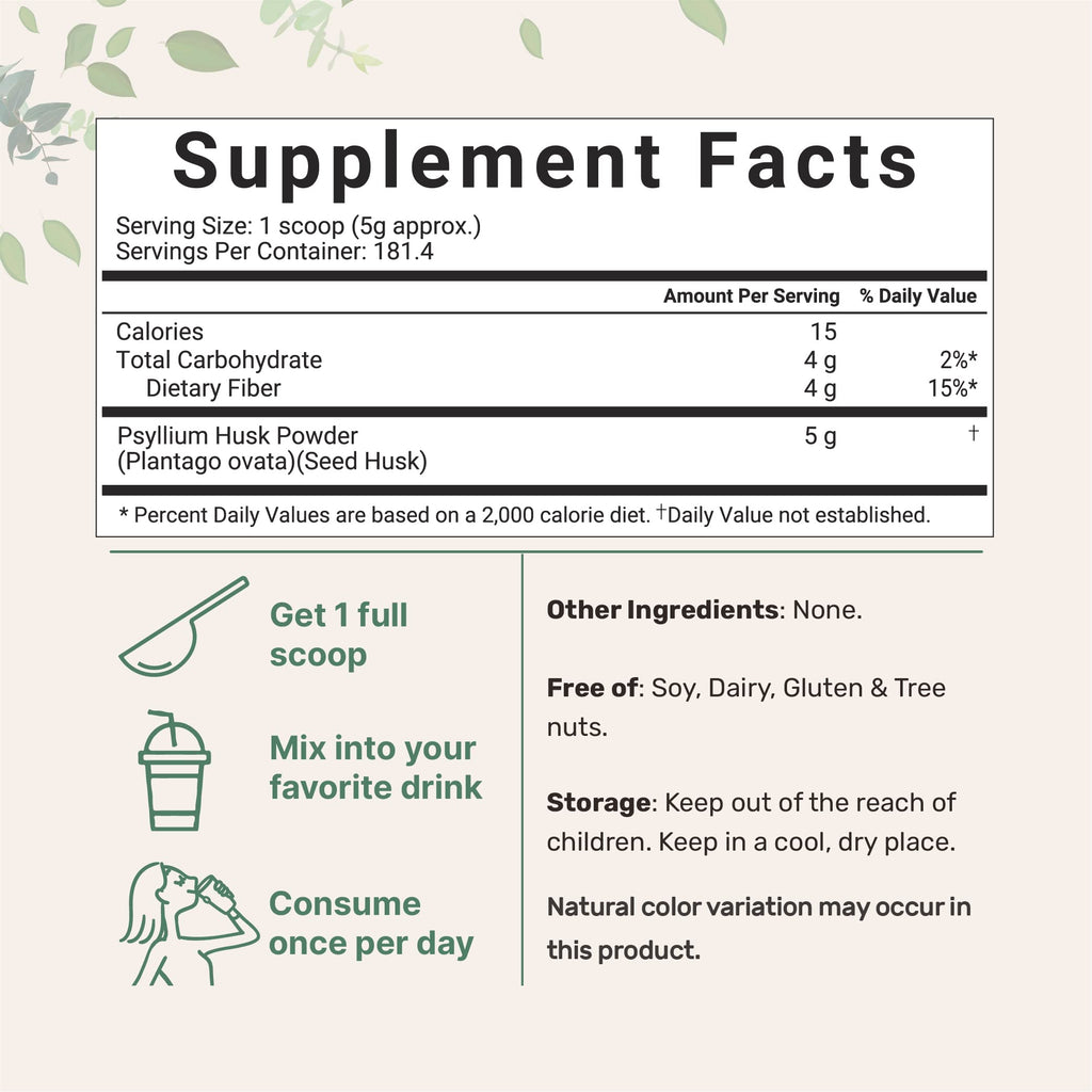 vegan psyllium husk for gut health