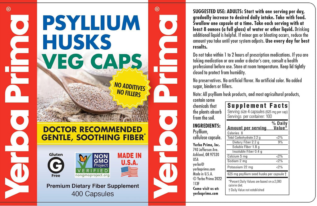 vegan psyllium husks for digestive support