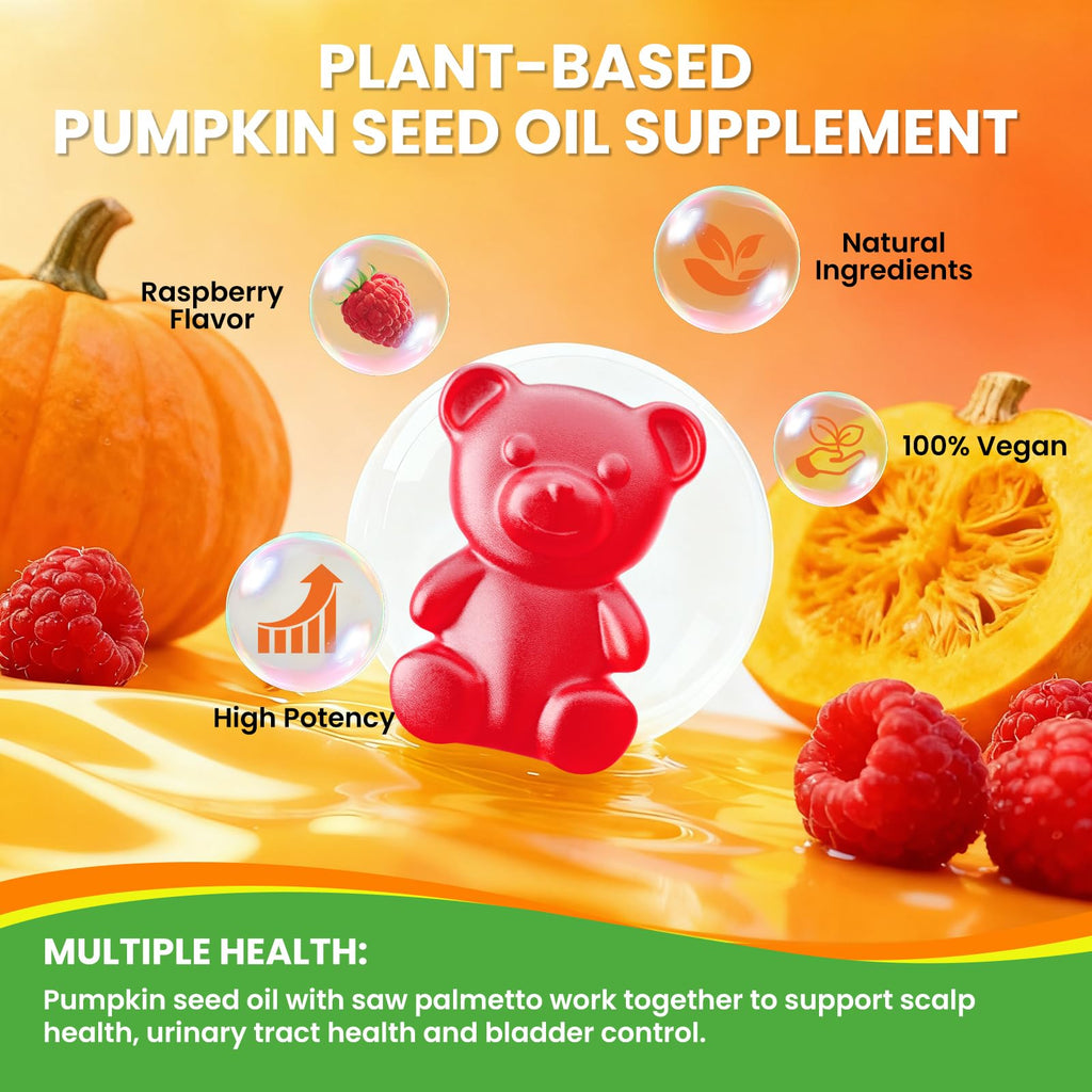 Vegan pumpkin seed oil gummies