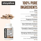 vegan Pygeum Africanum extract benefits
