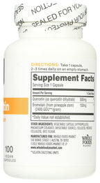 Vegan Quercetin with Bromelain capsules