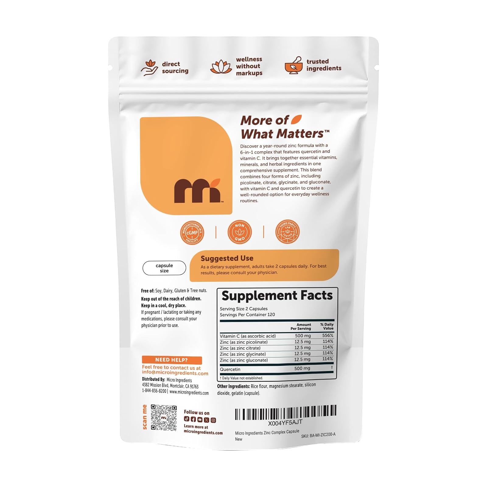 Vegan Quercetin with Vitamin C
