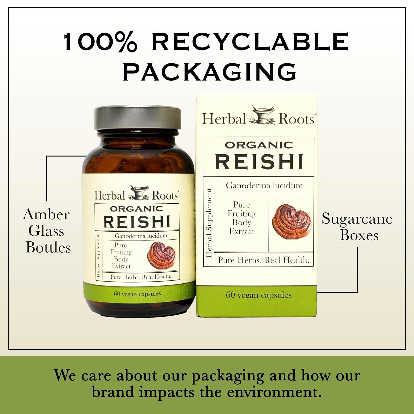 vegan reishi mushroom dietary supplement