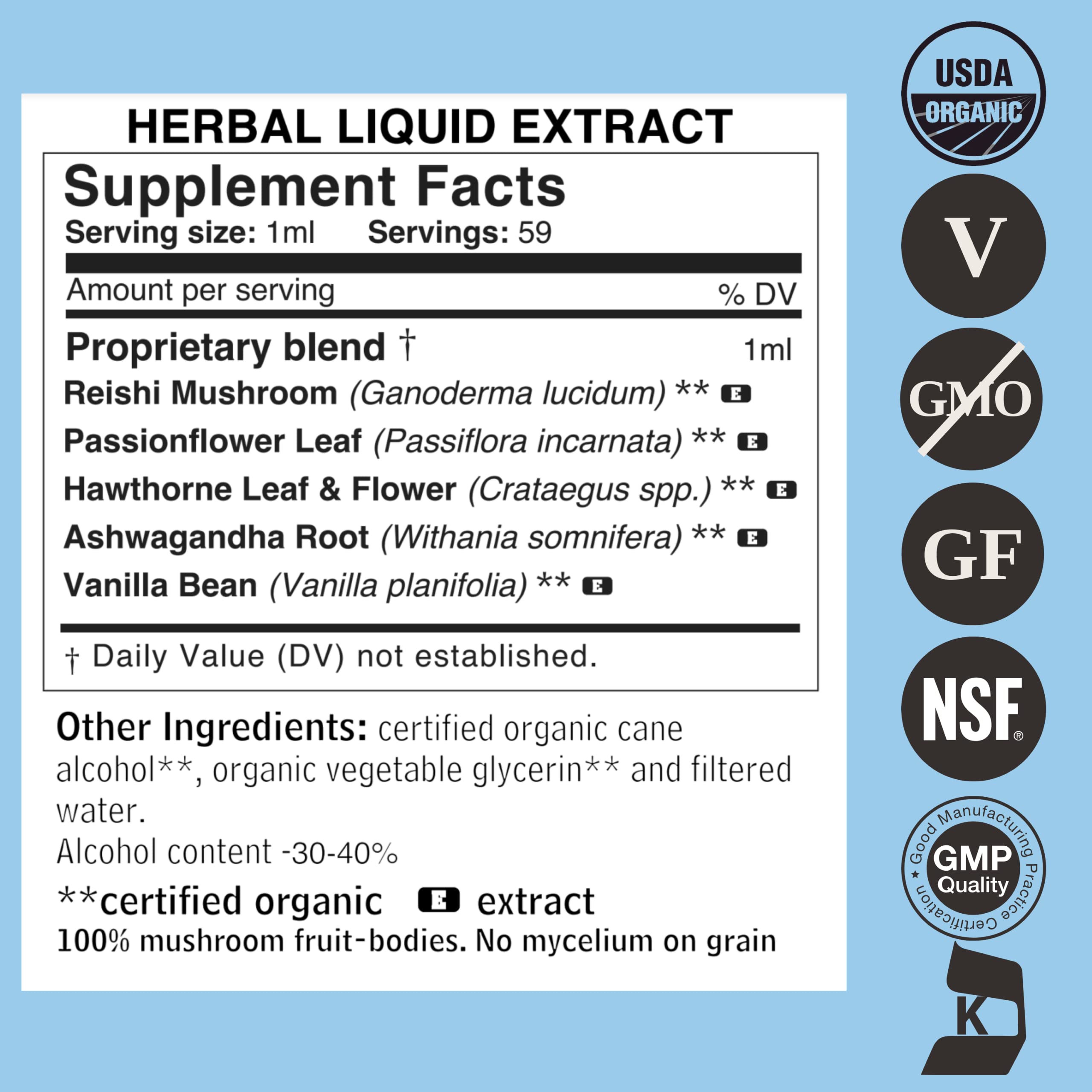 vegan reishi tincture for stress relief