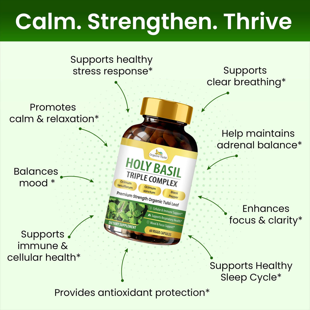 Vegan respiratory health supplements with tulsi