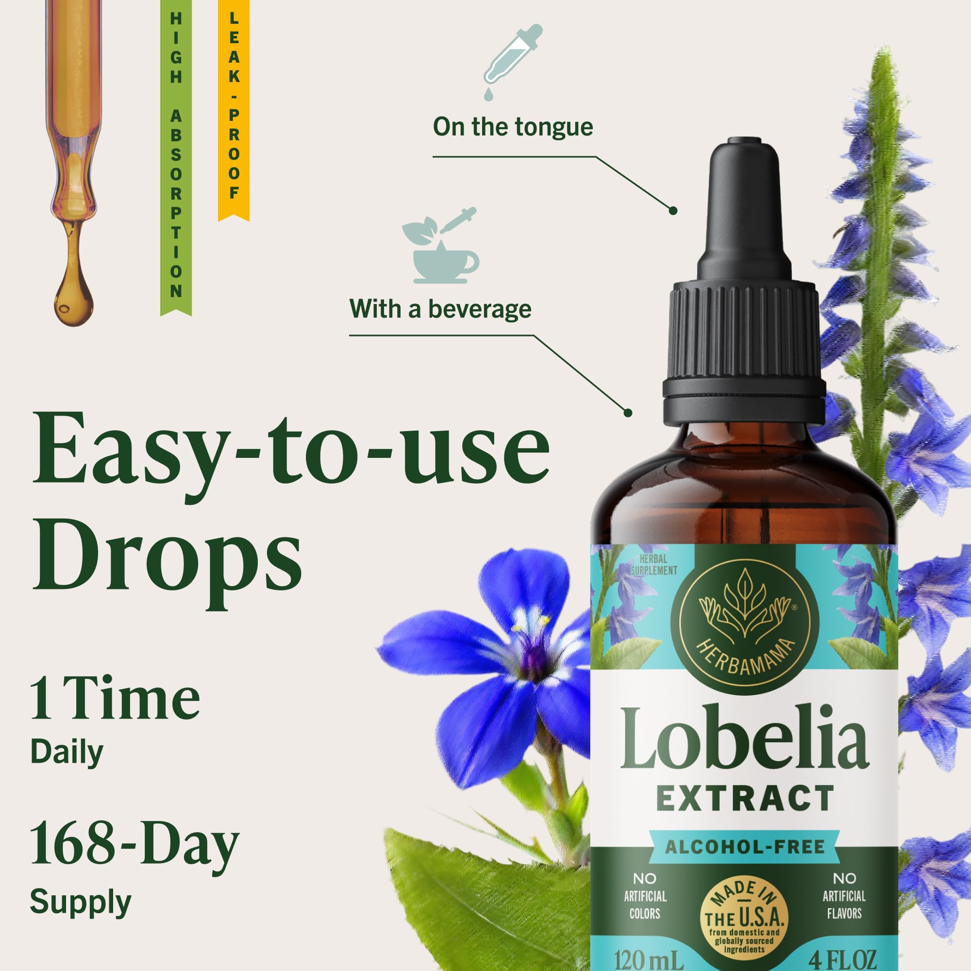 Vegan respiratory support herbal drops