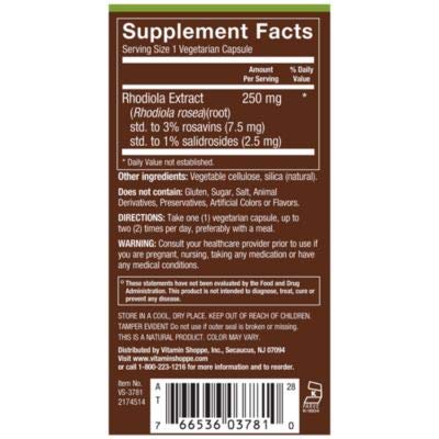 vegan Rhodiola capsules for energy