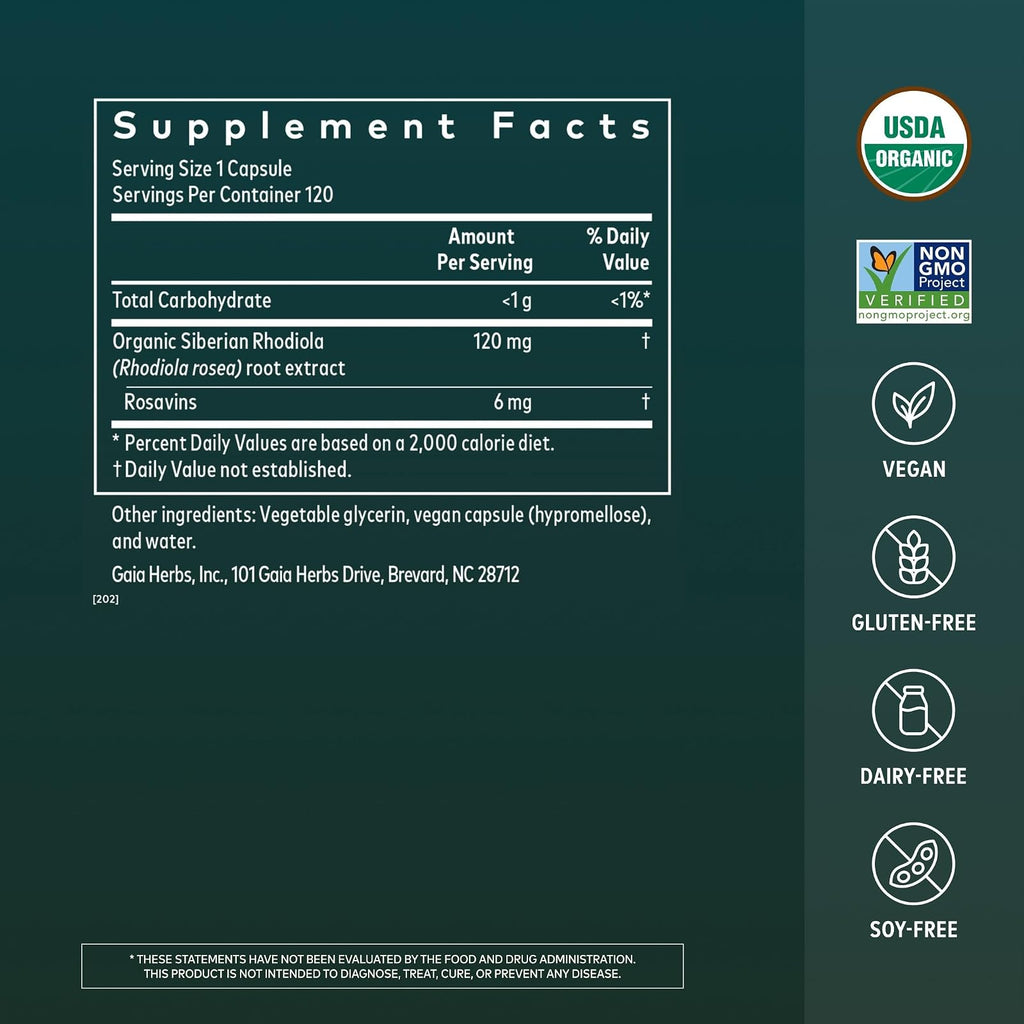 vegan rhodiola for stress relief