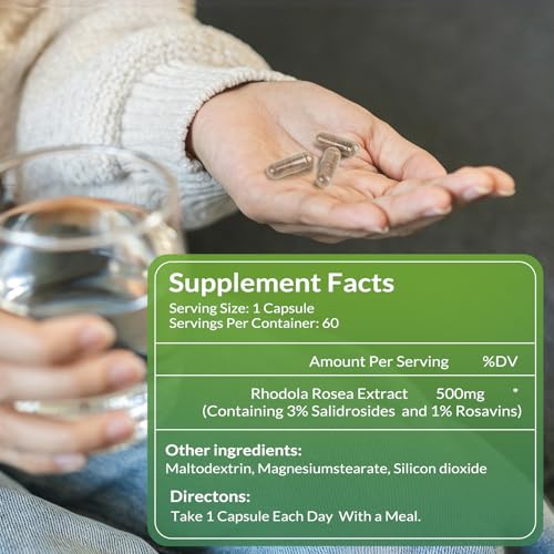 vegan Rhodiola for stress relief