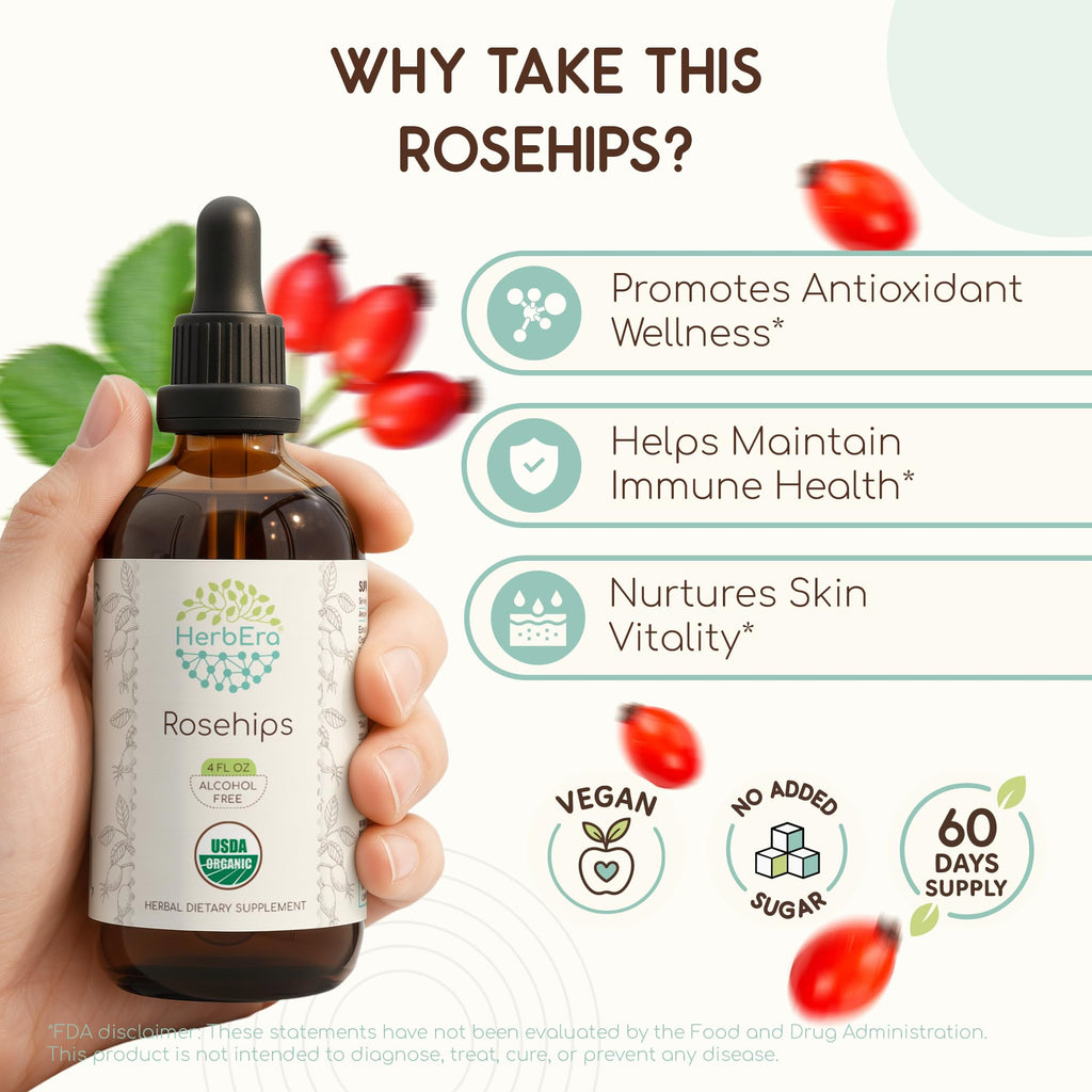 vegan rosehips tincture for antioxidants