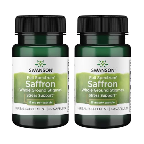 vegan saffron herbal supplement for stress relief