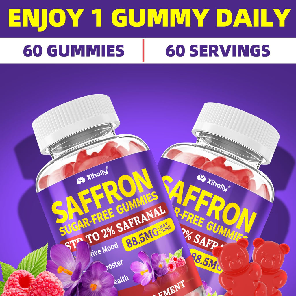 Vegan saffron multivitamins for energy boost