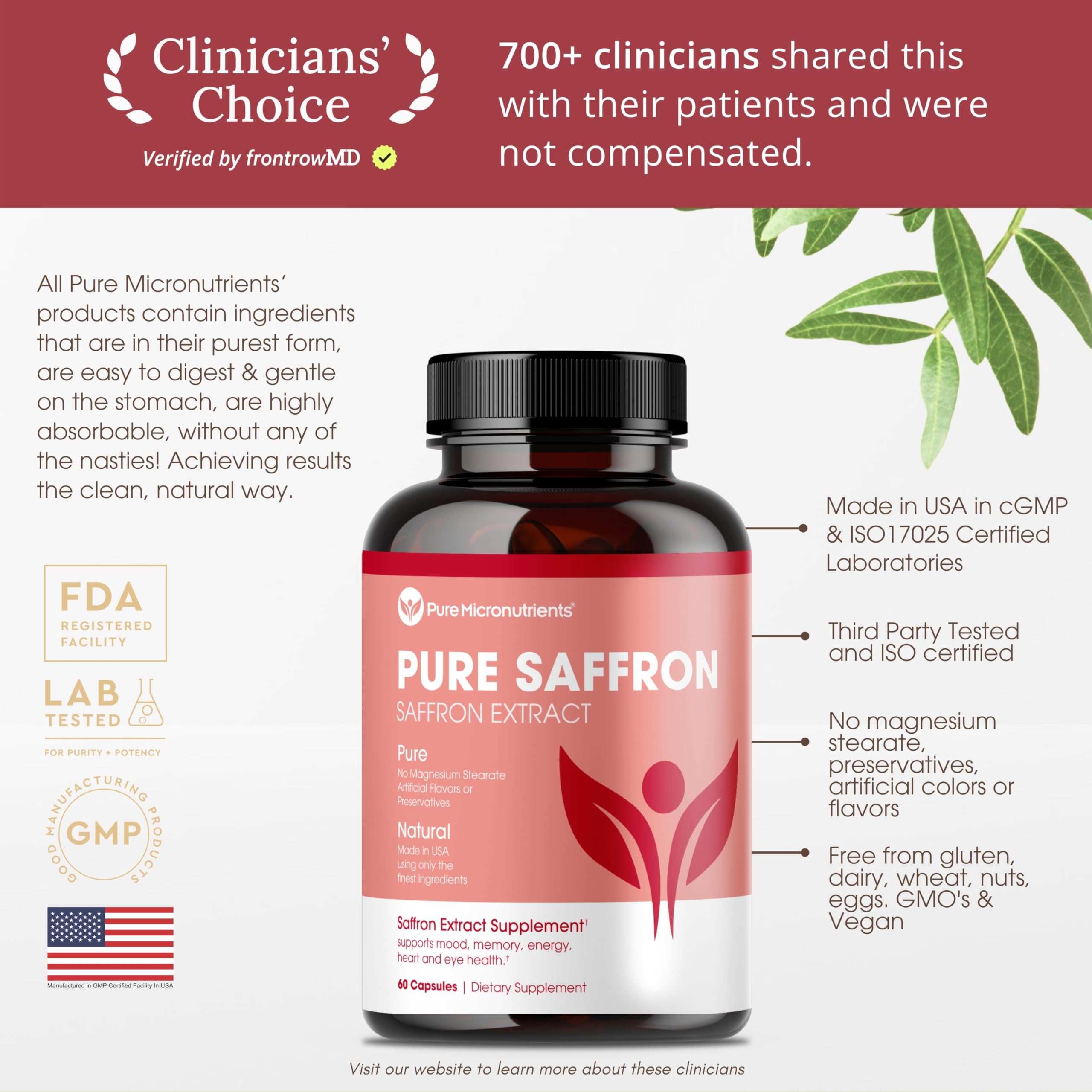 vegan saffron supplement for health