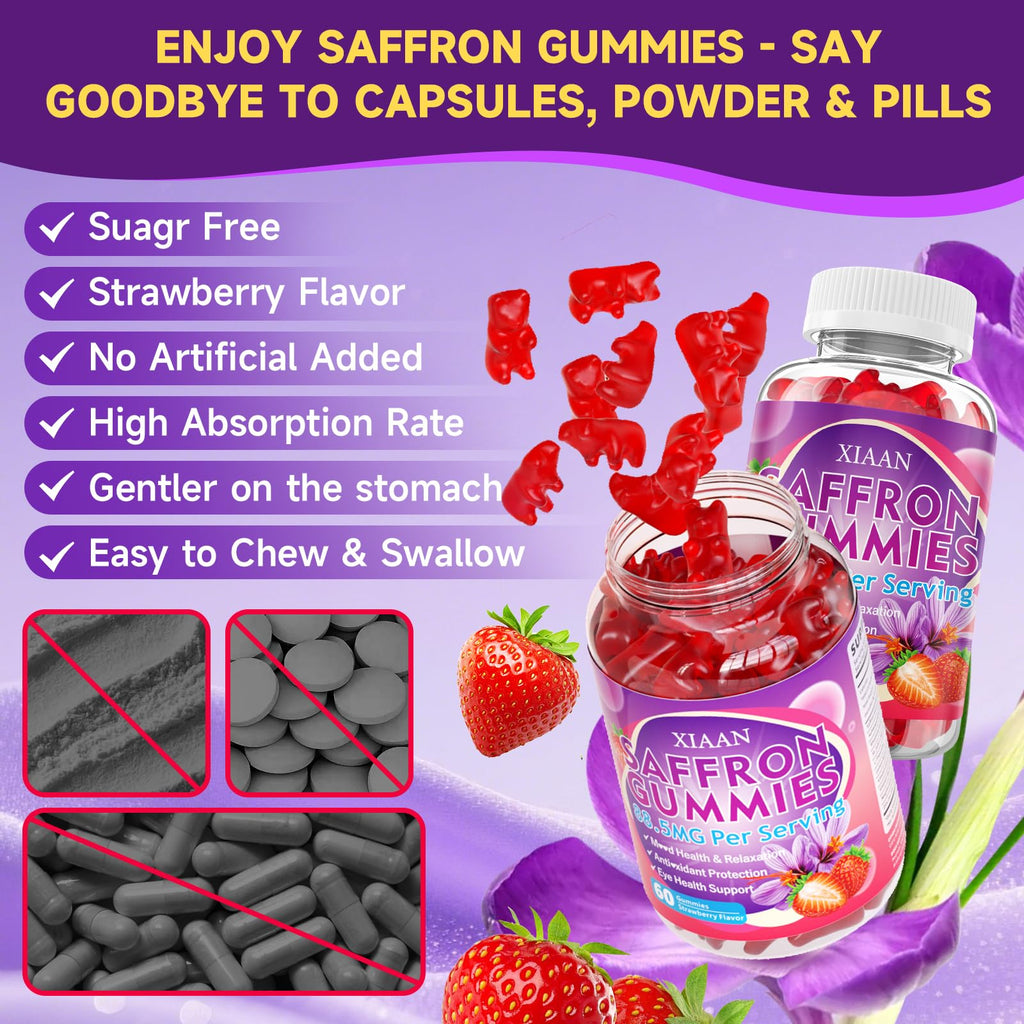 Vegan saffron supplements for wellness