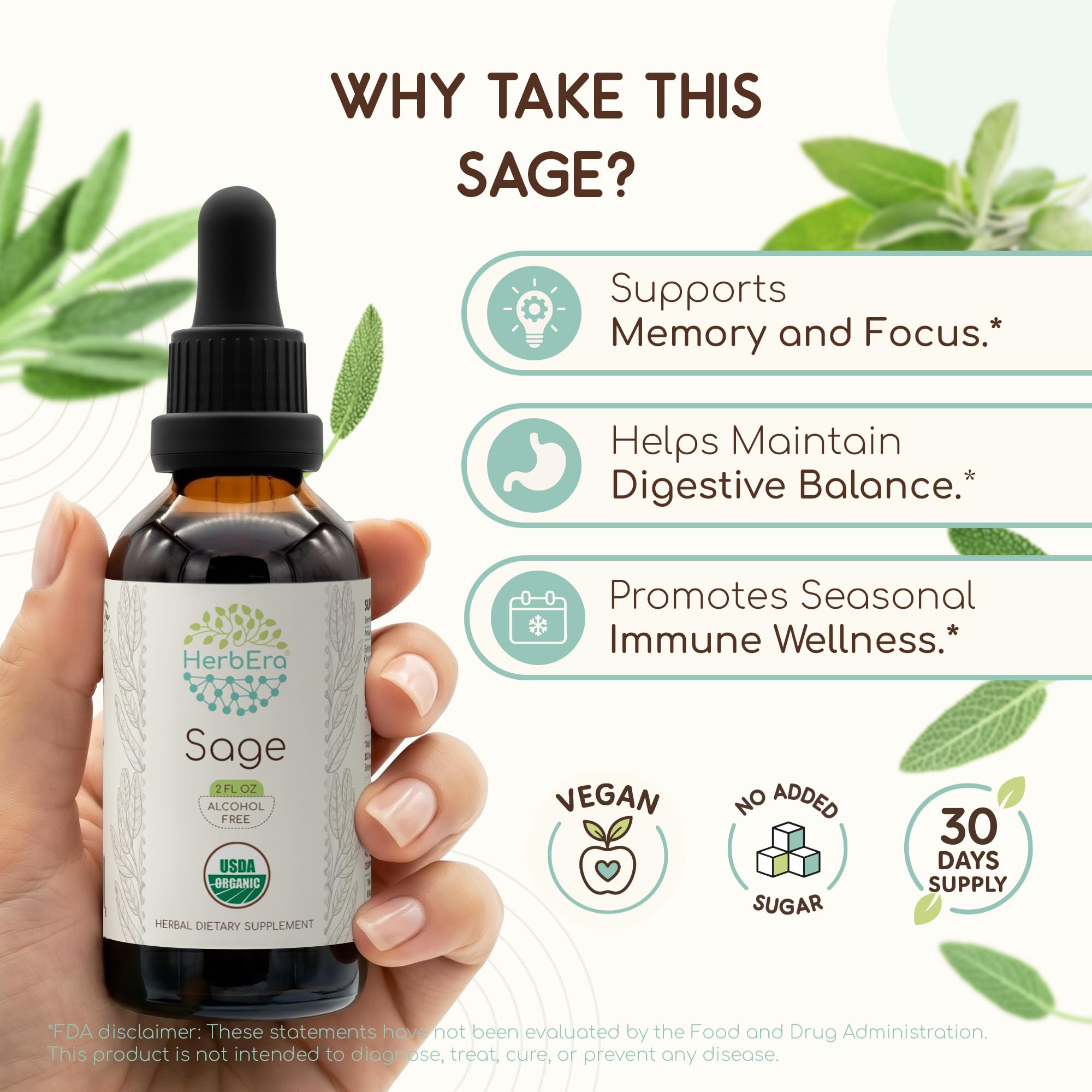 vegan sage extract for gut health