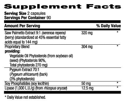 vegan saw palmetto and pumpkin seed oil