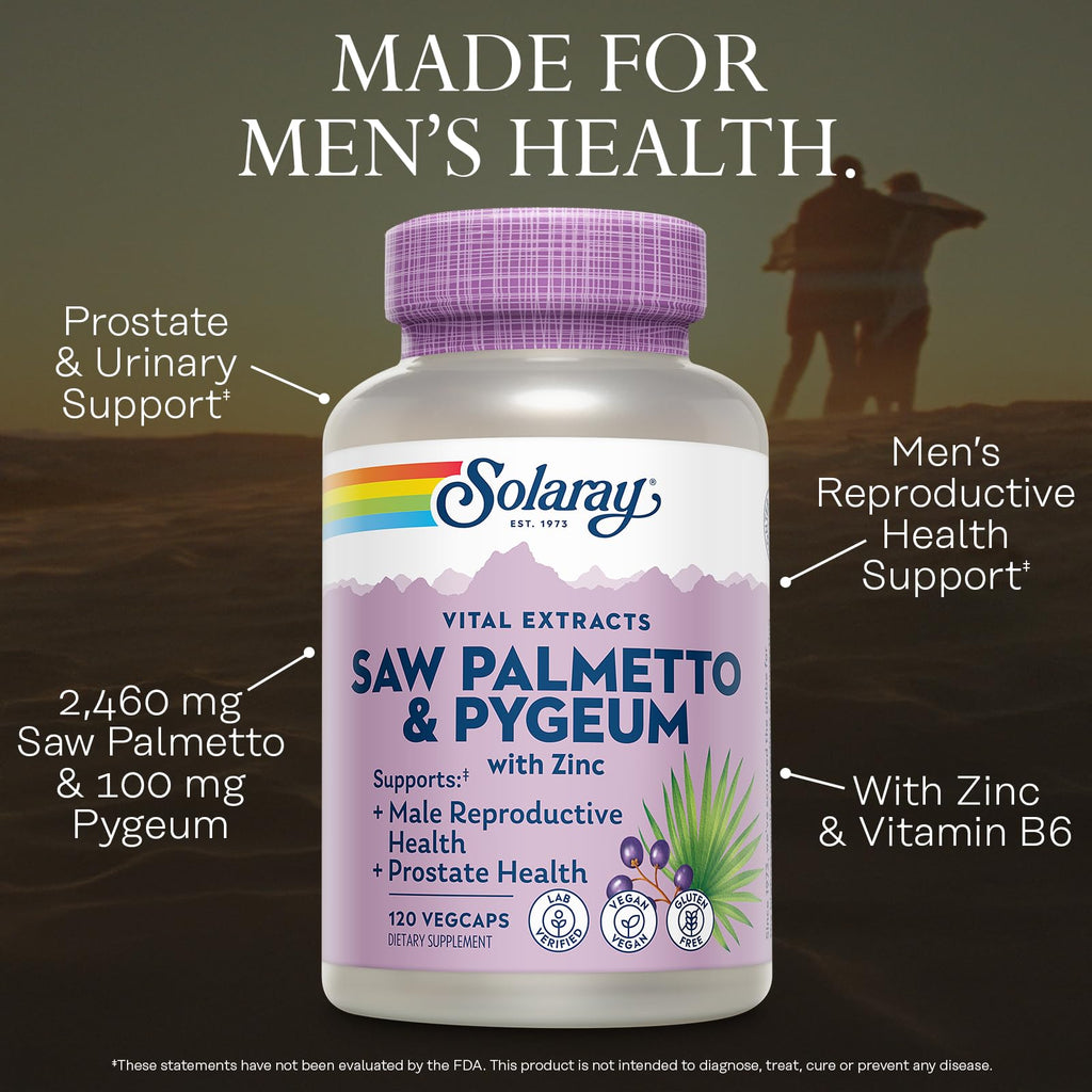 vegan saw palmetto and pygeum capsules