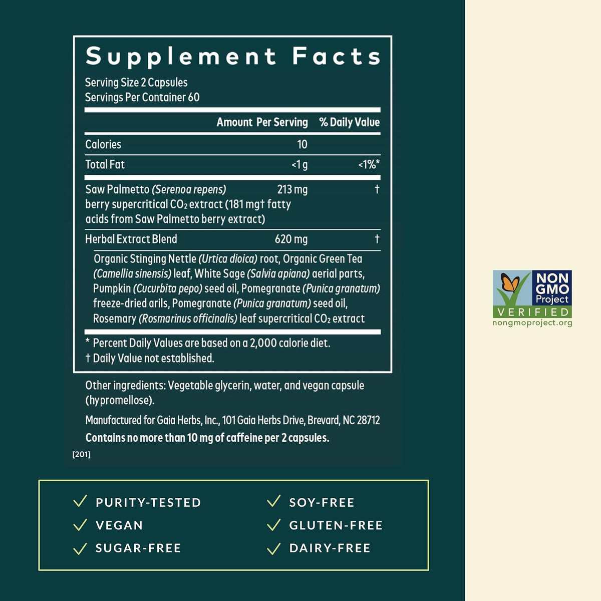 vegan saw palmetto supplement