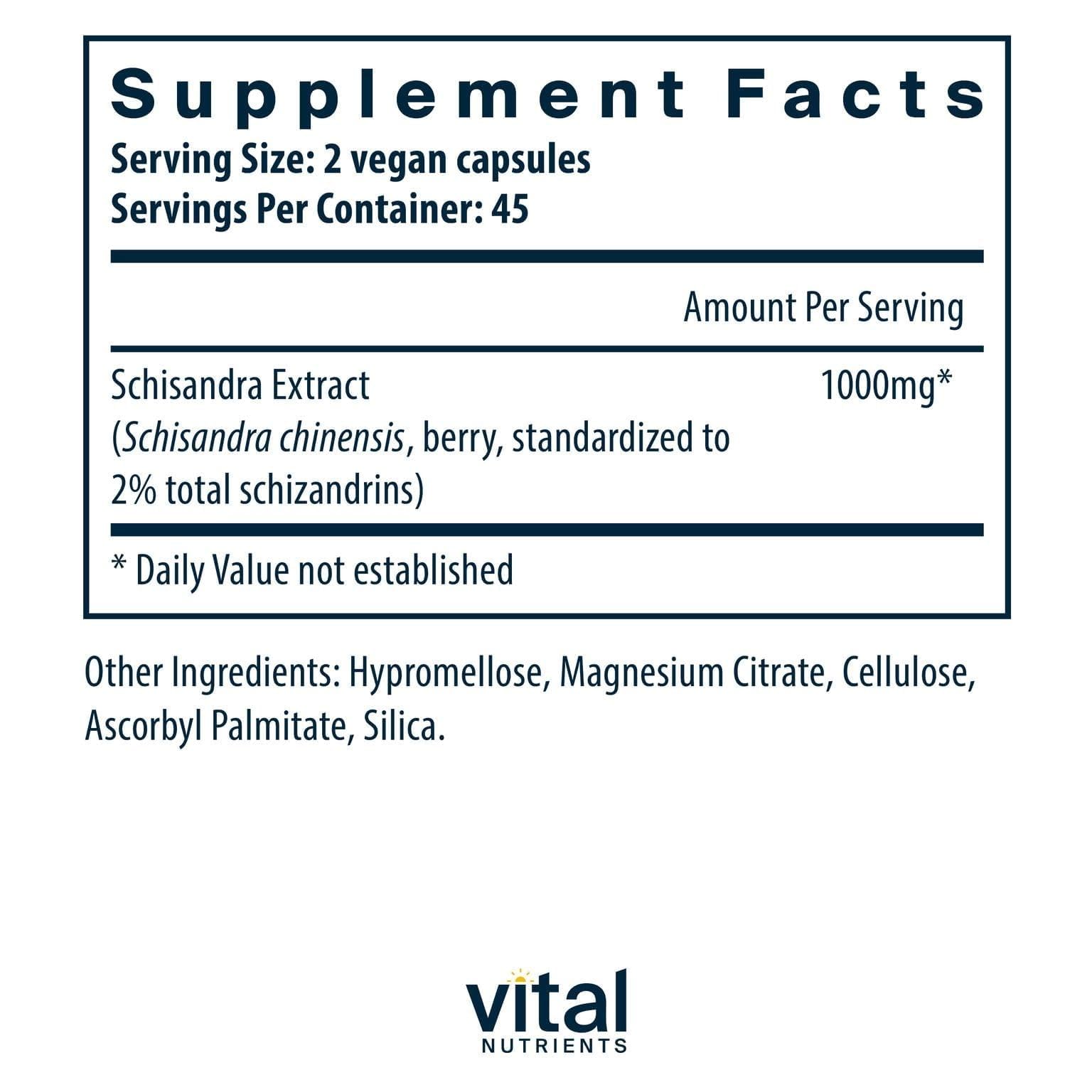 Vegan Schisandra capsules for vitality