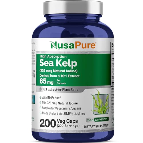 Vegan sea kelp iodine supplement