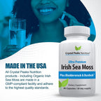 Vegan sea moss capsules for energy