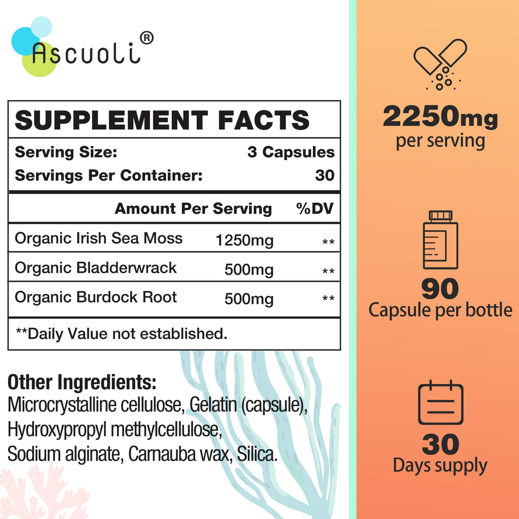 vegan sea moss capsules for immune support