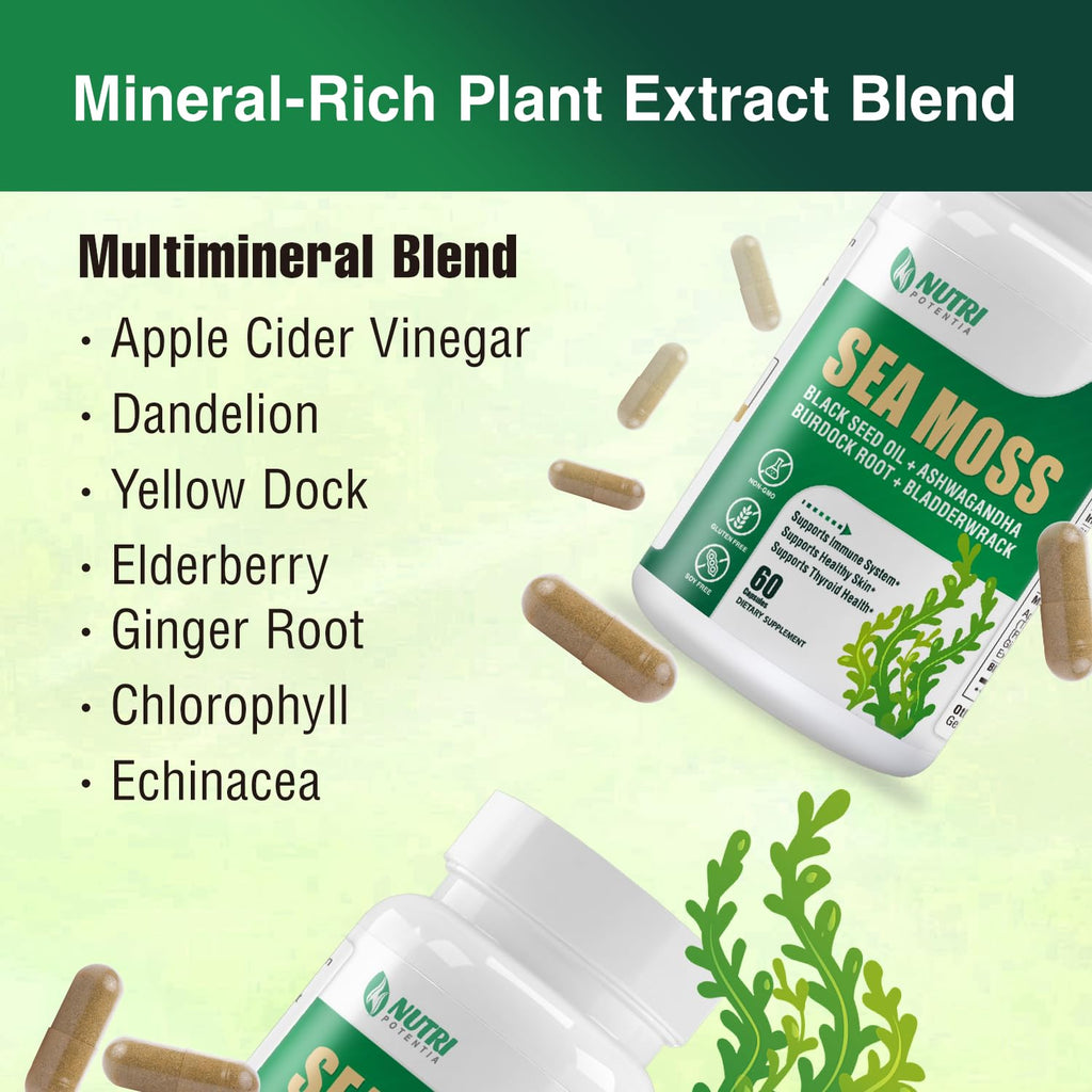 vegan sea moss capsules for vitality