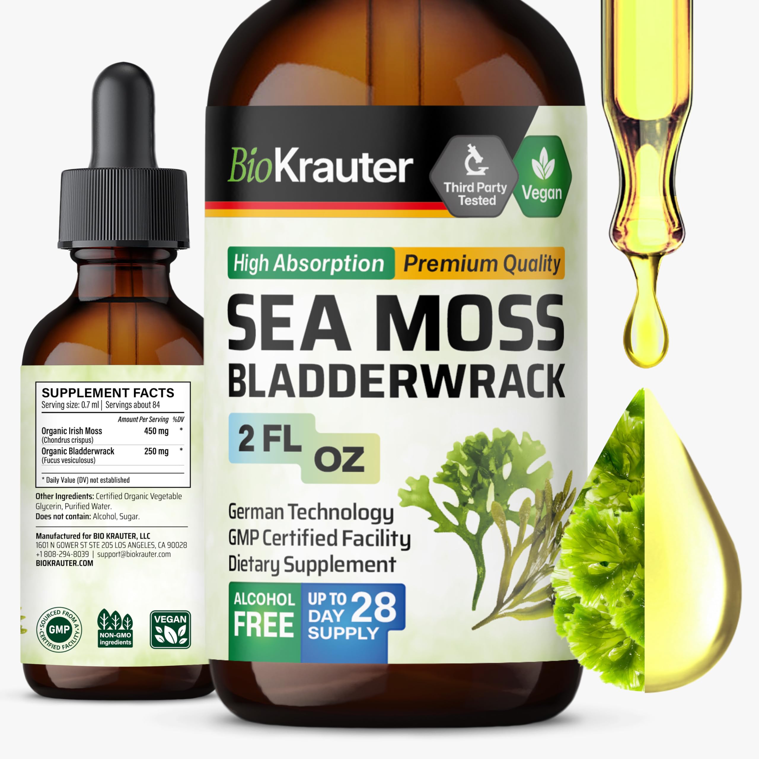 vegan sea moss drops for health