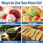 vegan sea moss gel with blue spirulina