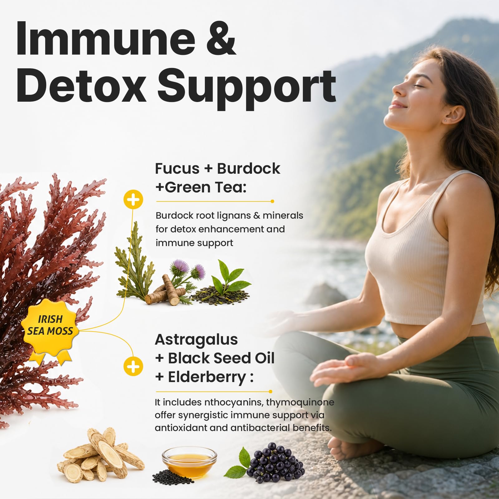 Vegan sea moss gummies for energy