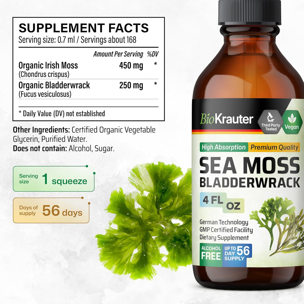 Vegan seaweed multivitamin for women