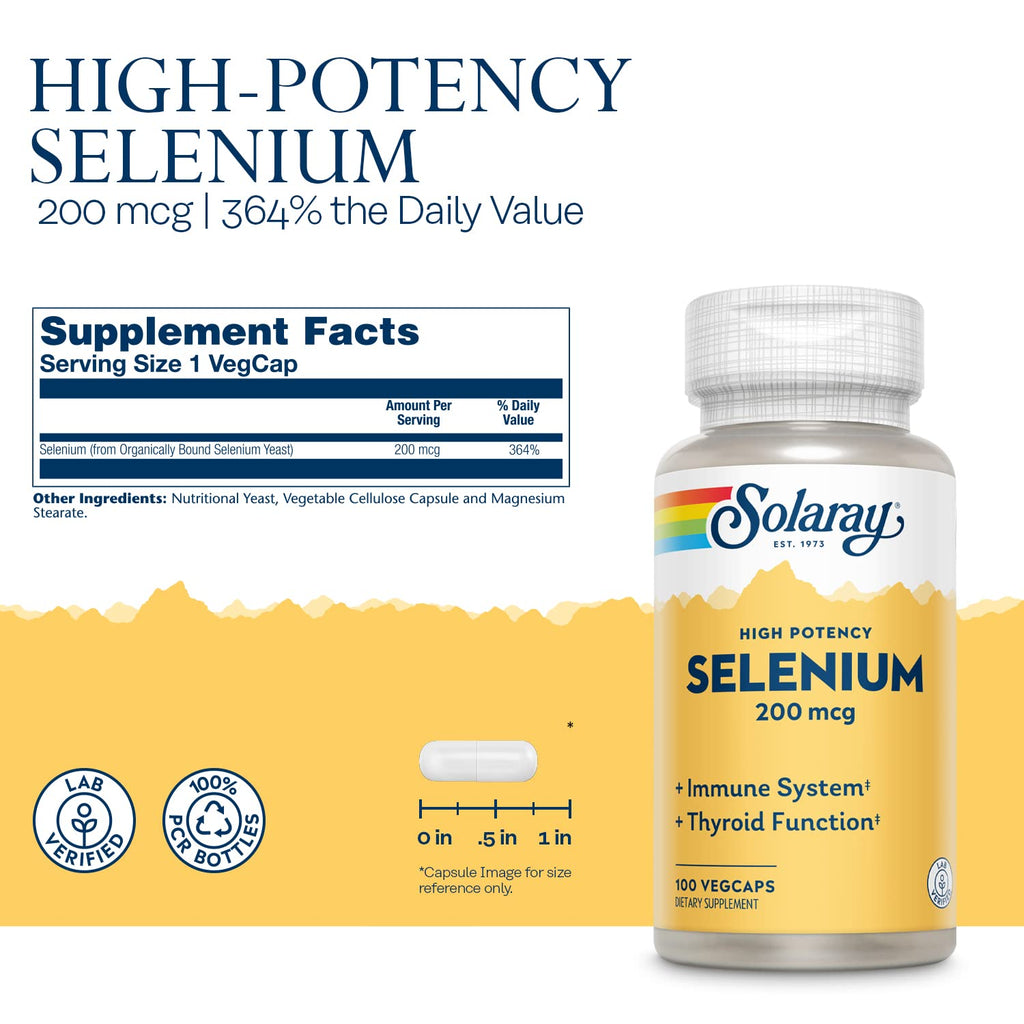 Vegan selenium capsules for health