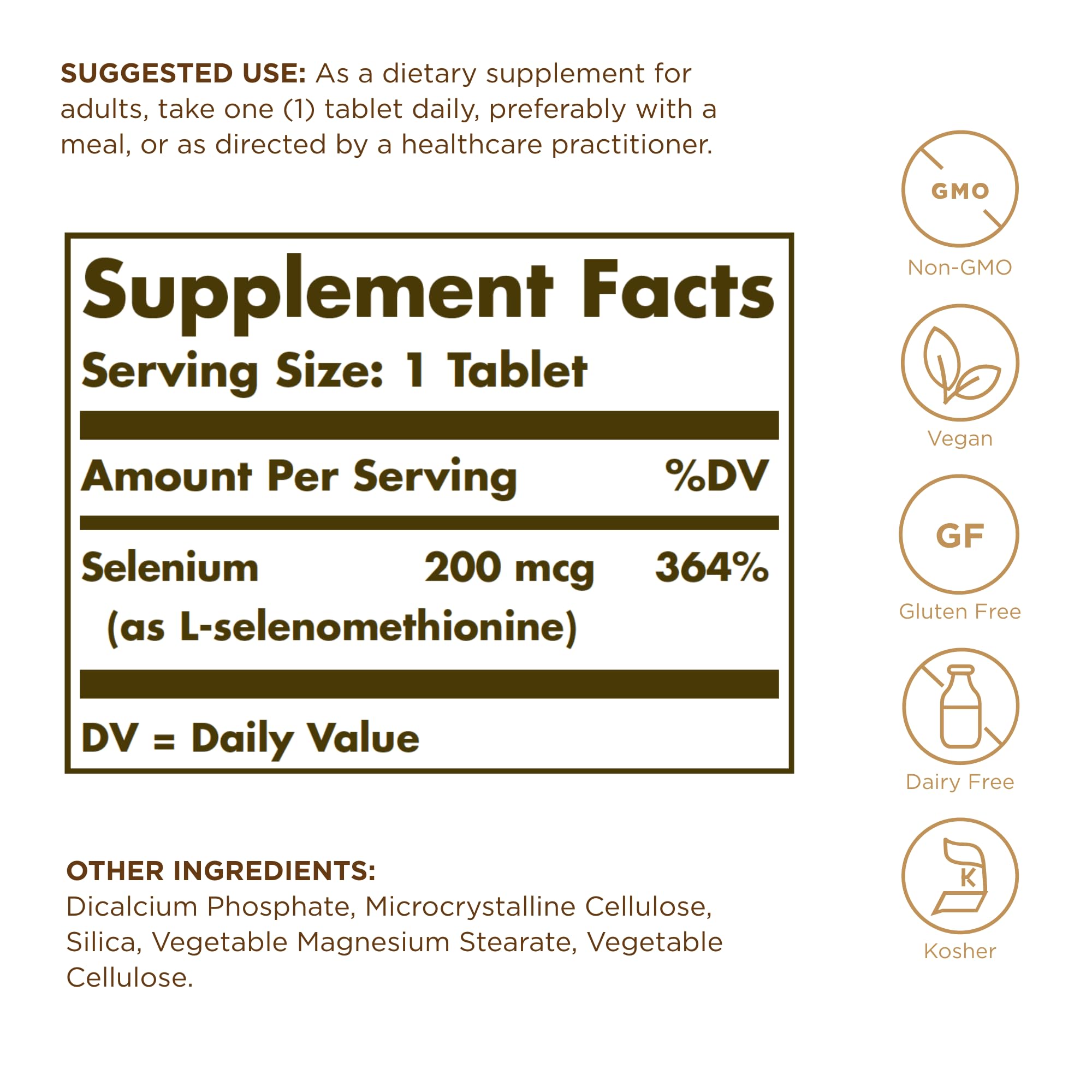 Vegan selenium supplement for antioxidants