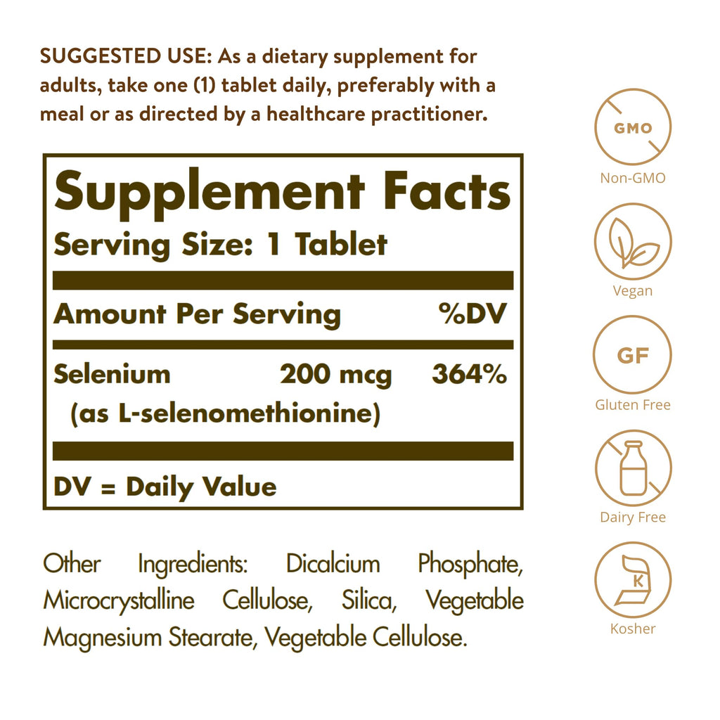 Vegan selenium supplement for health