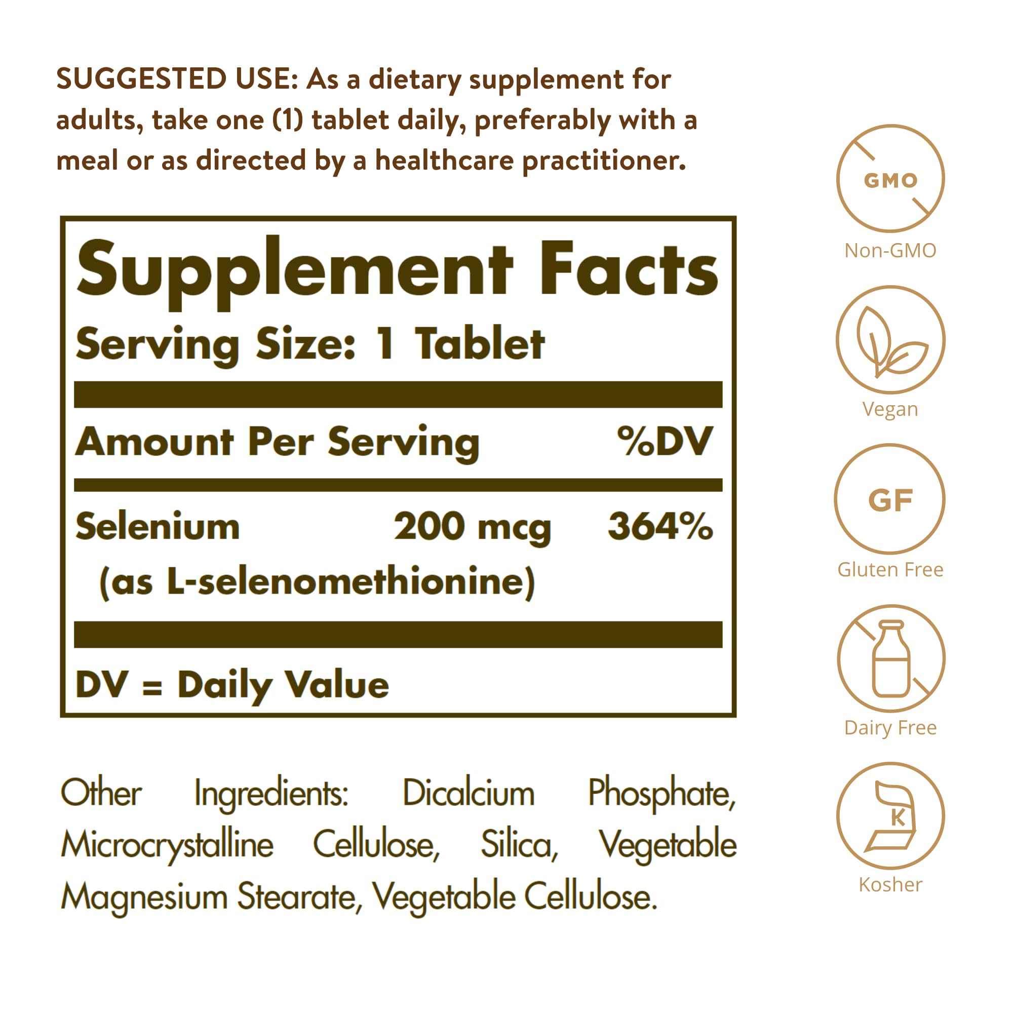 Vegan selenium supplement for health