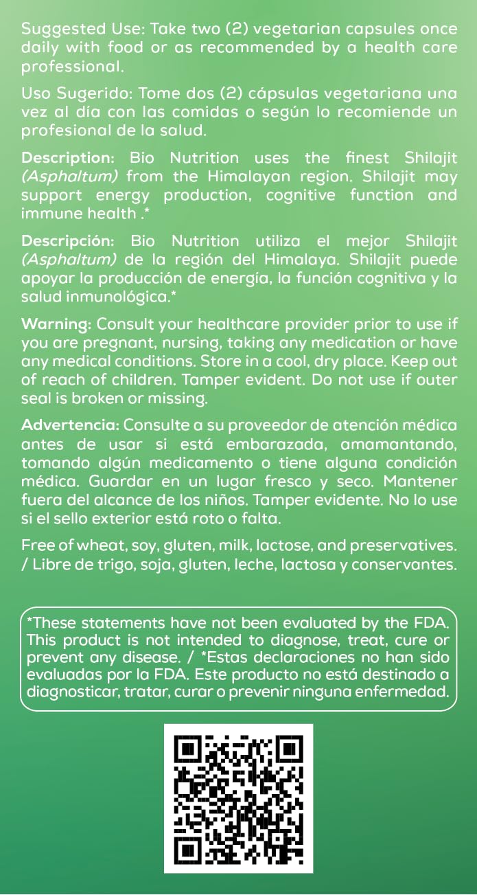 vegan shilajit energy capsules