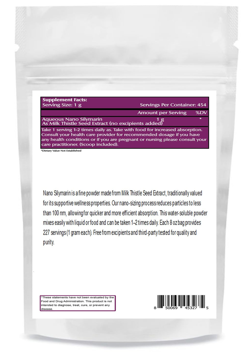vegan silymarin supplement for detox