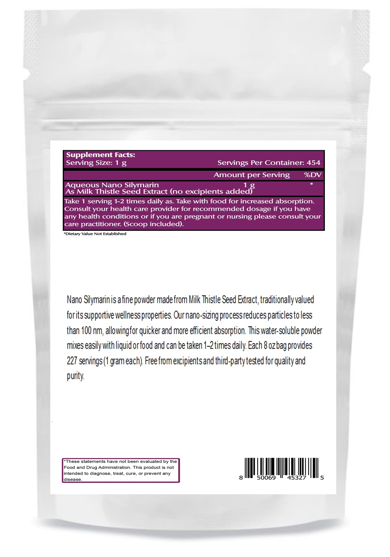 vegan silymarin supplement for detox